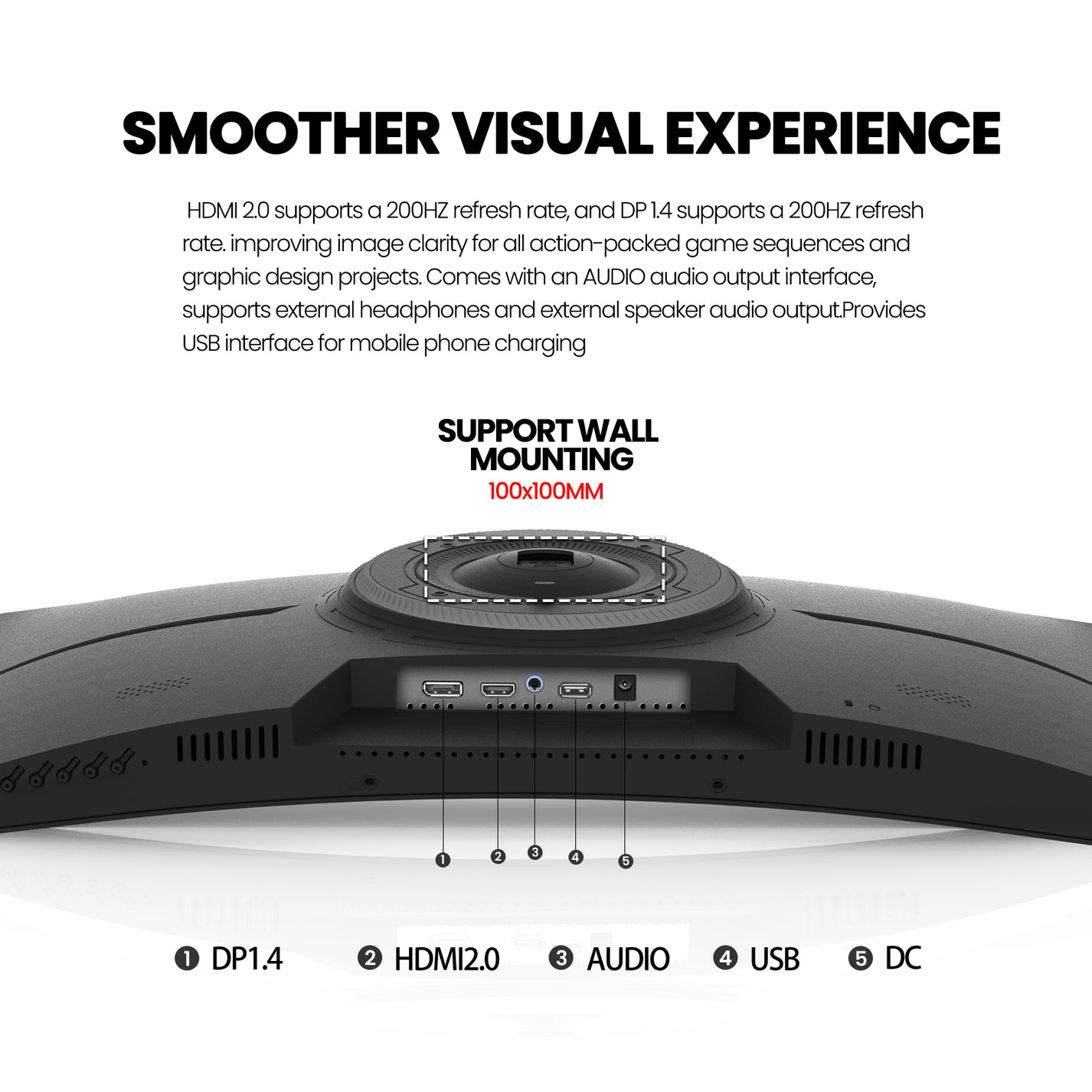 27 Inch 200Hz Curved Gaming Monitor – Suevery