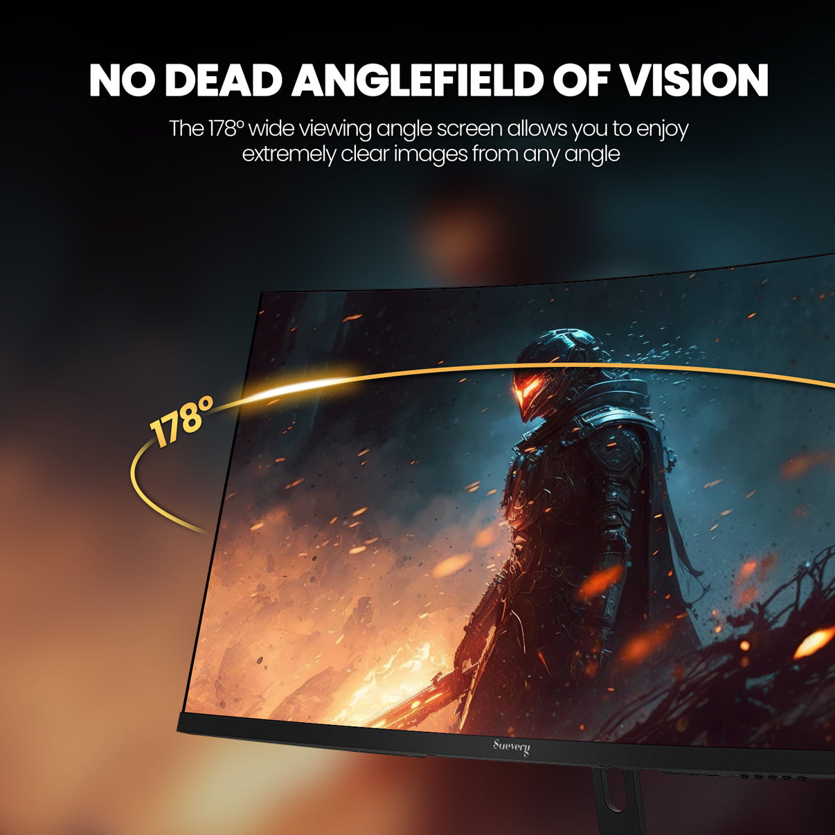 27 Inch 200Hz Curved Gaming Monitor – Suevery